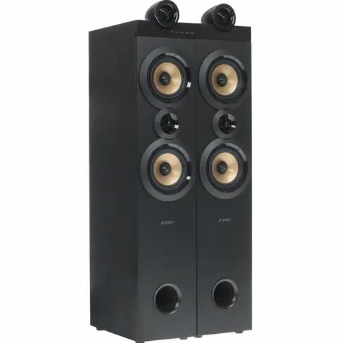 Колонки 2.0 F&D T-70X (T-70X) черные - 160 Вт, беспроводной ПДУ, Bluetooth, питание - сеть 220В