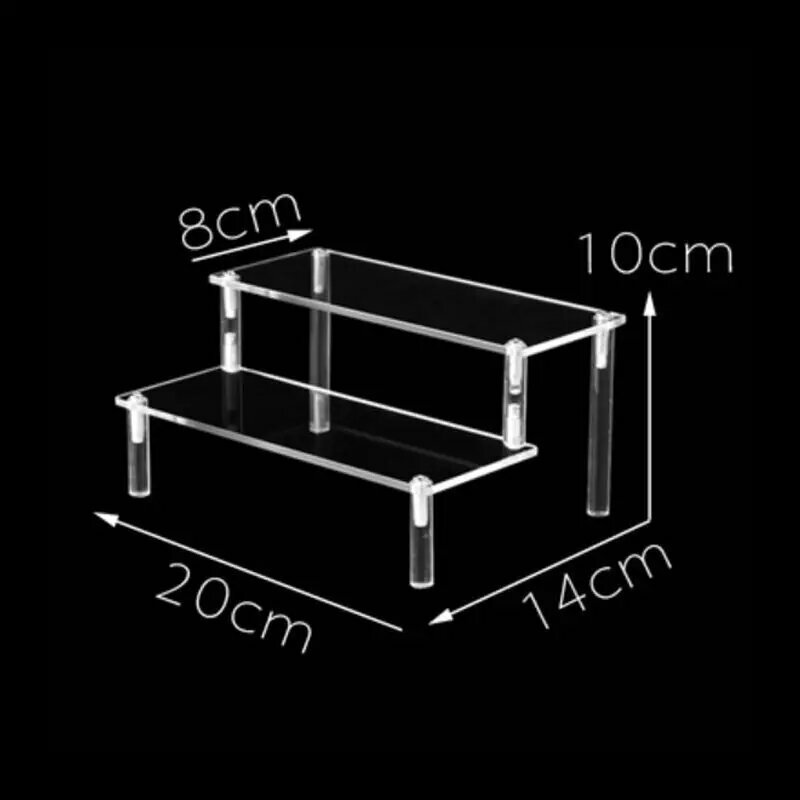 Акриловые стойки для дисплея, 2-5 ярусов, акриловая подставка для духов, прозрачная подставка для кексов, держатель для фигур.
