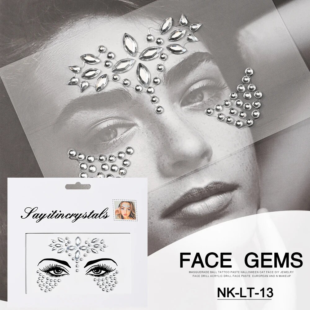 Face Gems NK-LT-13, временная татуировка для лица