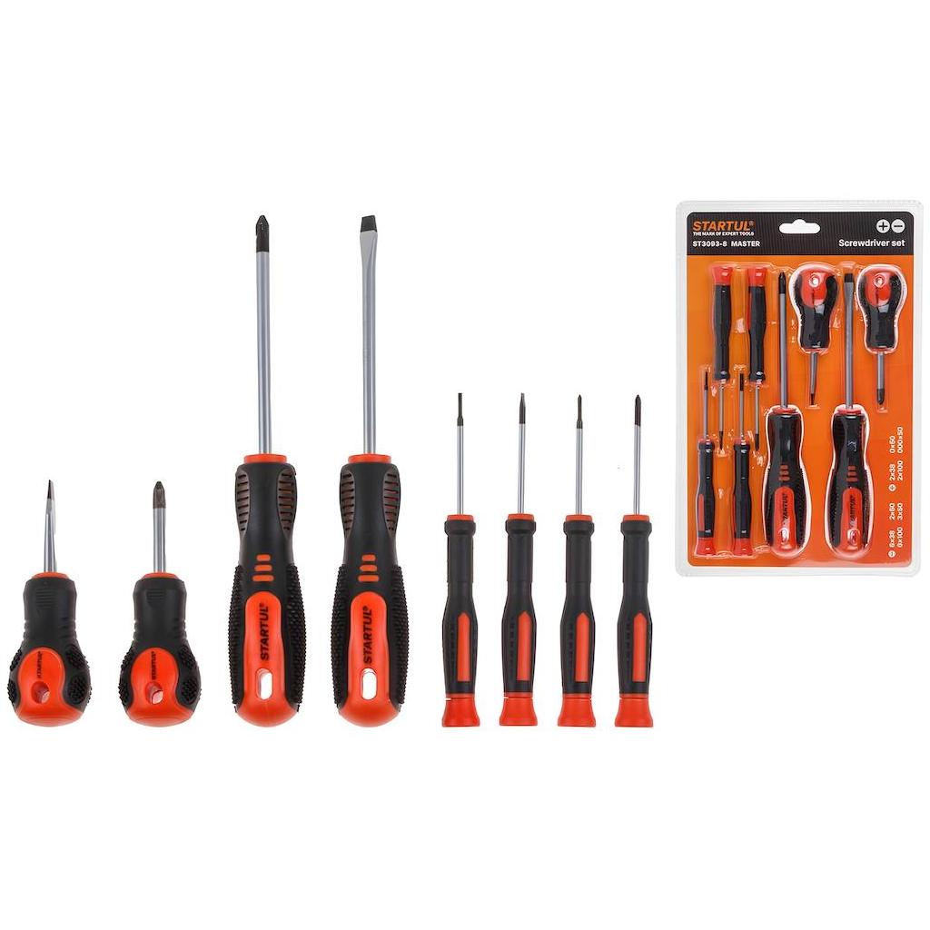 Набор отверток магнитных PH SL STARTUL Master 8 предметов (ST3093-8)