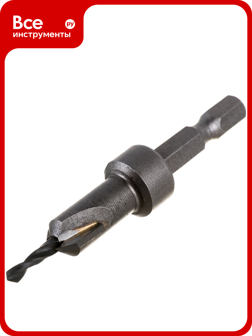 Зенкер PROCUT CS101.953063H конусный зенкер с шестигранным хвостовиком, деревянная обработка, сверло из твердого сплава