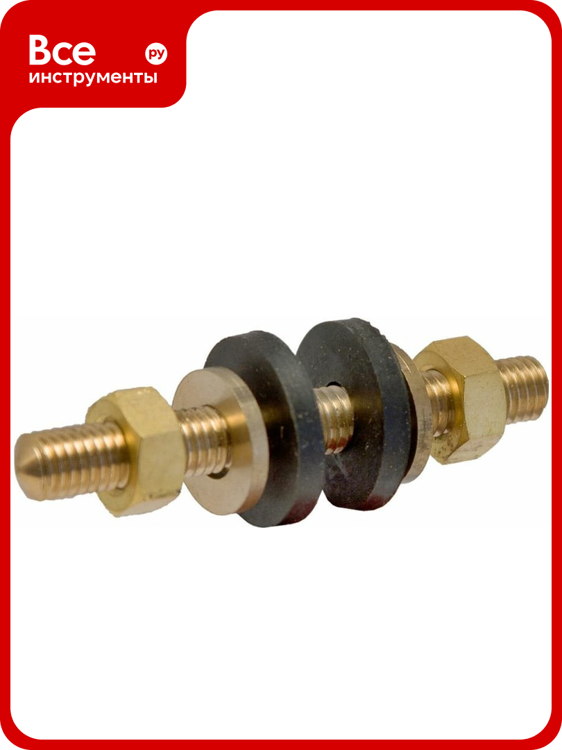 Крепеж для бачка Tech-Krep шпилька латунная с гайками для унитаза М8- пакет 137002