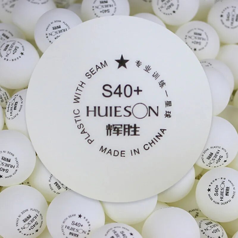 Huieson мячи для настольного тенниса, 1 звезда, white, 50 шт