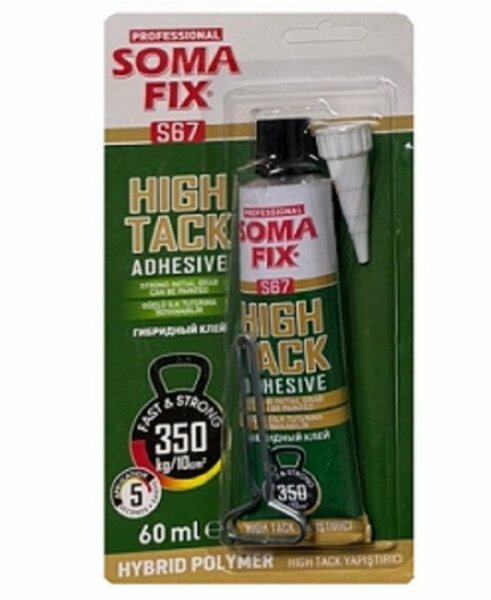 Клей SOMA FIX (гибридный HIGH TACK, белый 60 мл.)