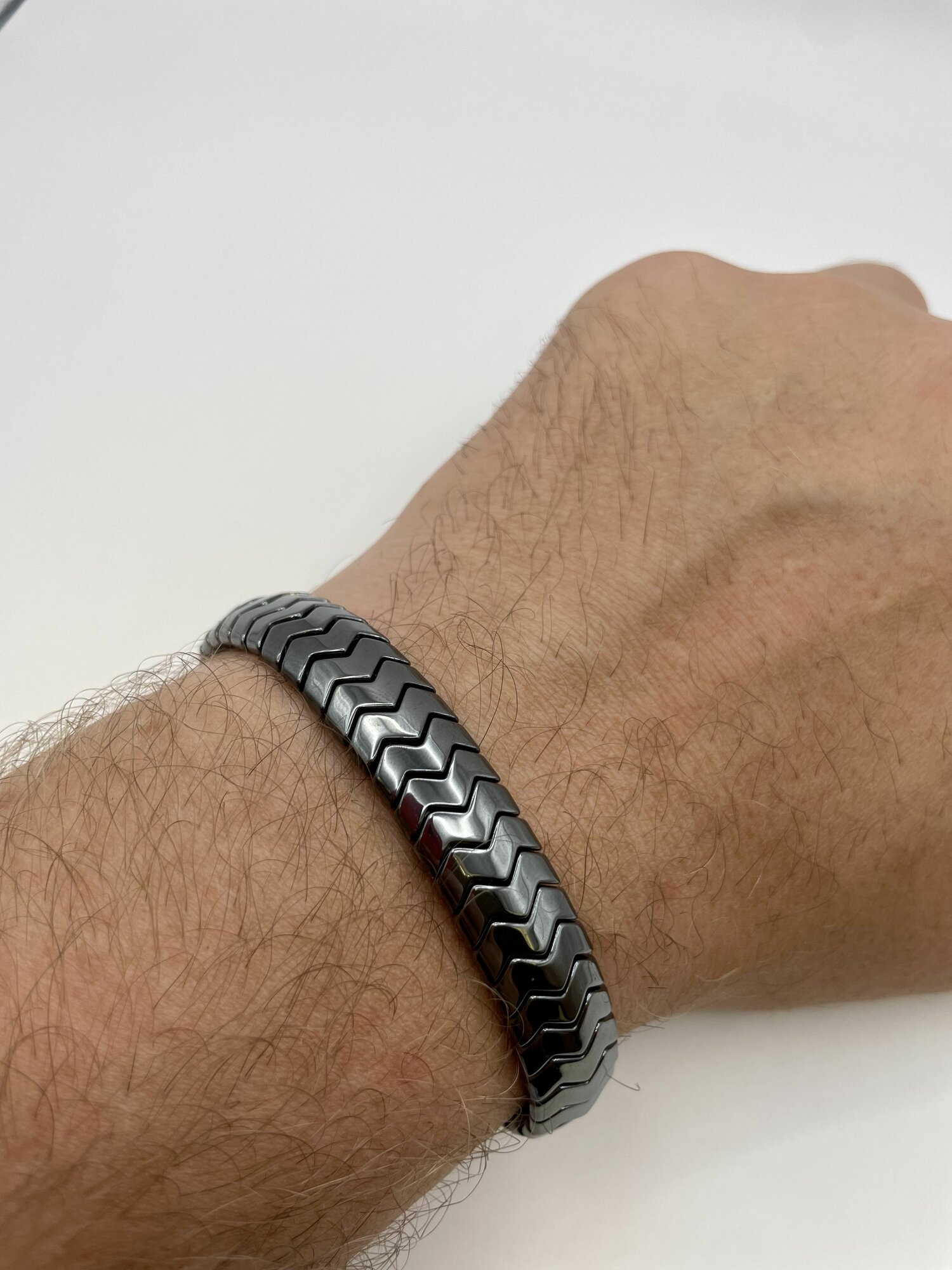 Браслет-манжета, гематит