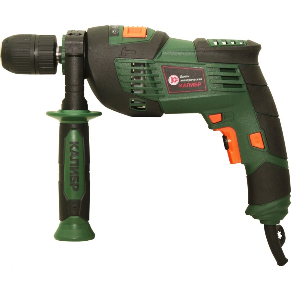 Электрическая дрель калибр ДЭ-810ЕРУ, 810Вт, быстрозажимной патрон