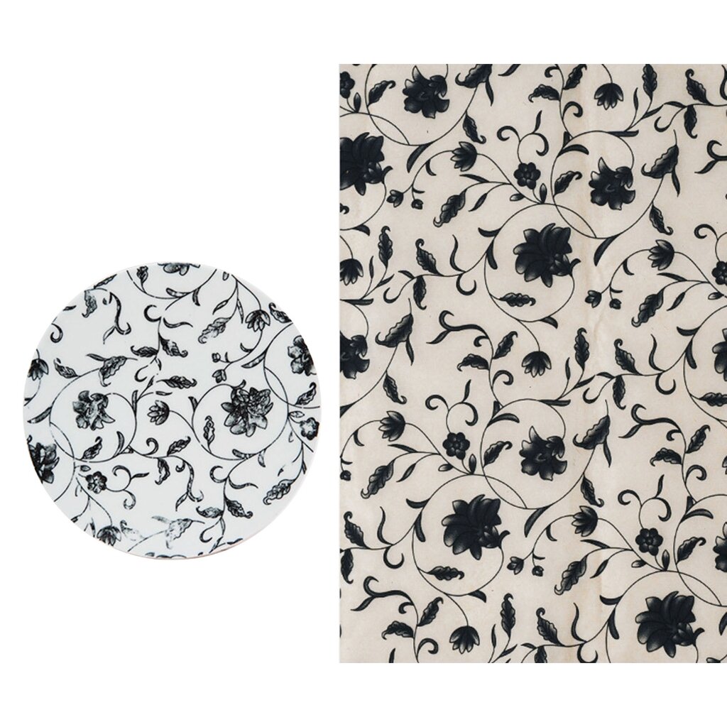 Глазурь Подглазурная Цветочная Бумага Керамические Наклейки Бумага для Художественного Ремесла