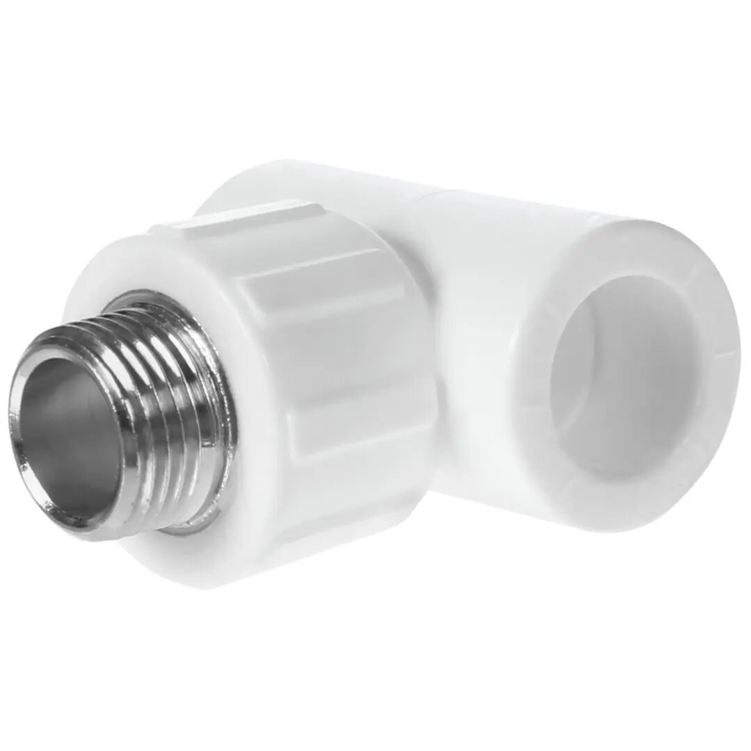 Тройник комбинированный Политэк 20x1/2x20 мм НР полипропилен