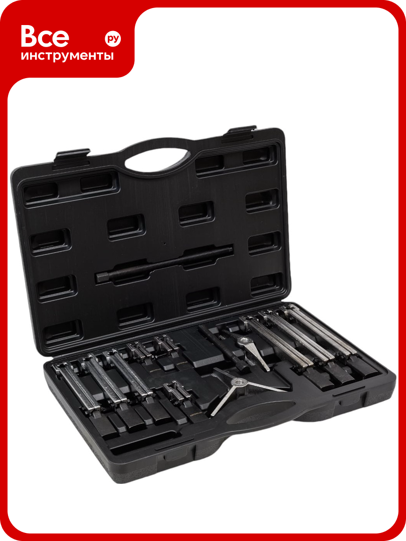 Набор 2-3-х лапых съемников со сменными лапками АвтоDело 12 пр. 41700 14570, высокопрочных материалов