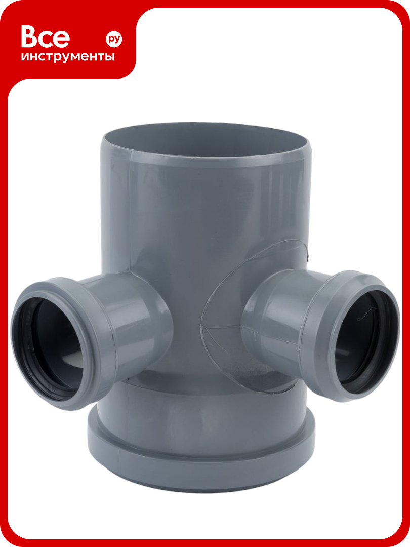 Крестовина ПОЛИТЭК двухплоскостная, 110х50х50/87.5 градусов 60155090, 110 мм