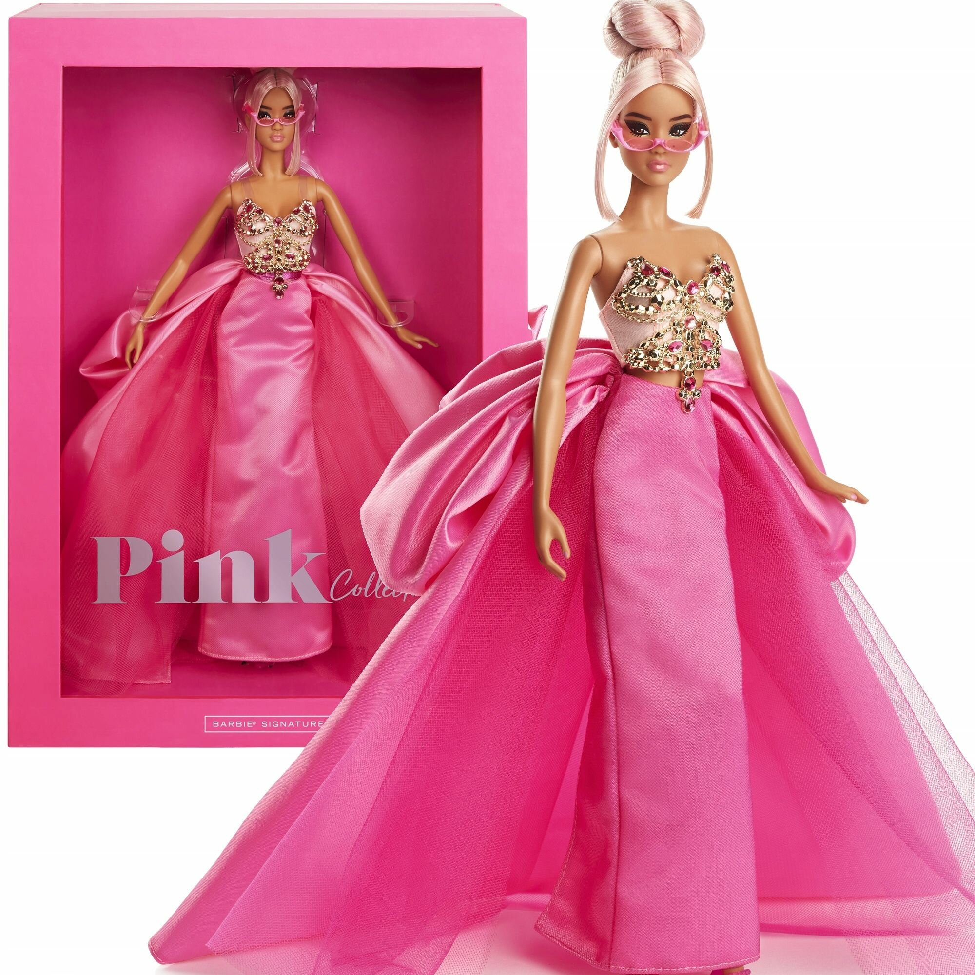 Кукла Mattel Barbie Signature Pink Collection - Коллекционная кукла в розовом наряде - Барби HJW86