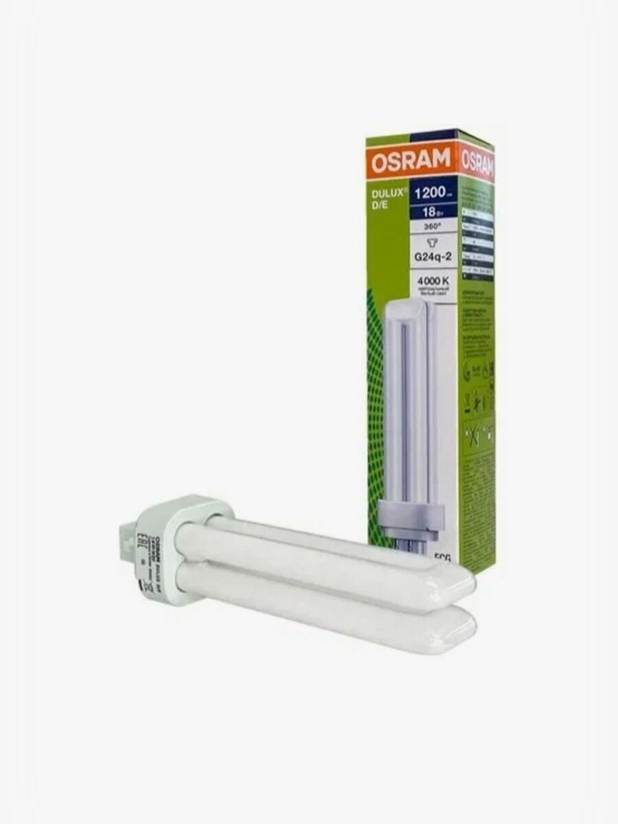 Лампа люминесцентная Osram Dulux 18W/840/4P, G24q-2