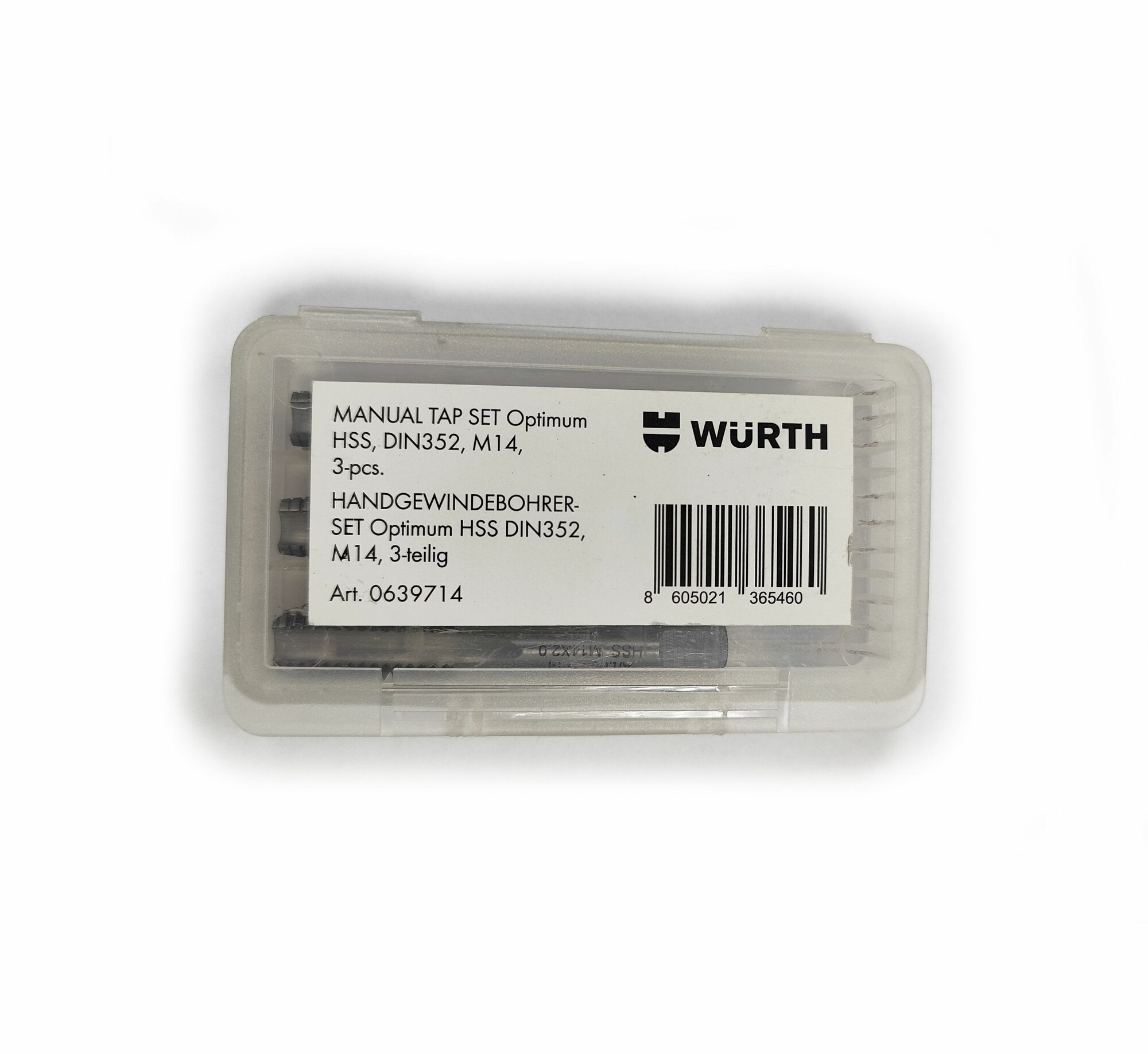 Набор ручных метчиков M14х2 (3 шт.), WURTH 0639714