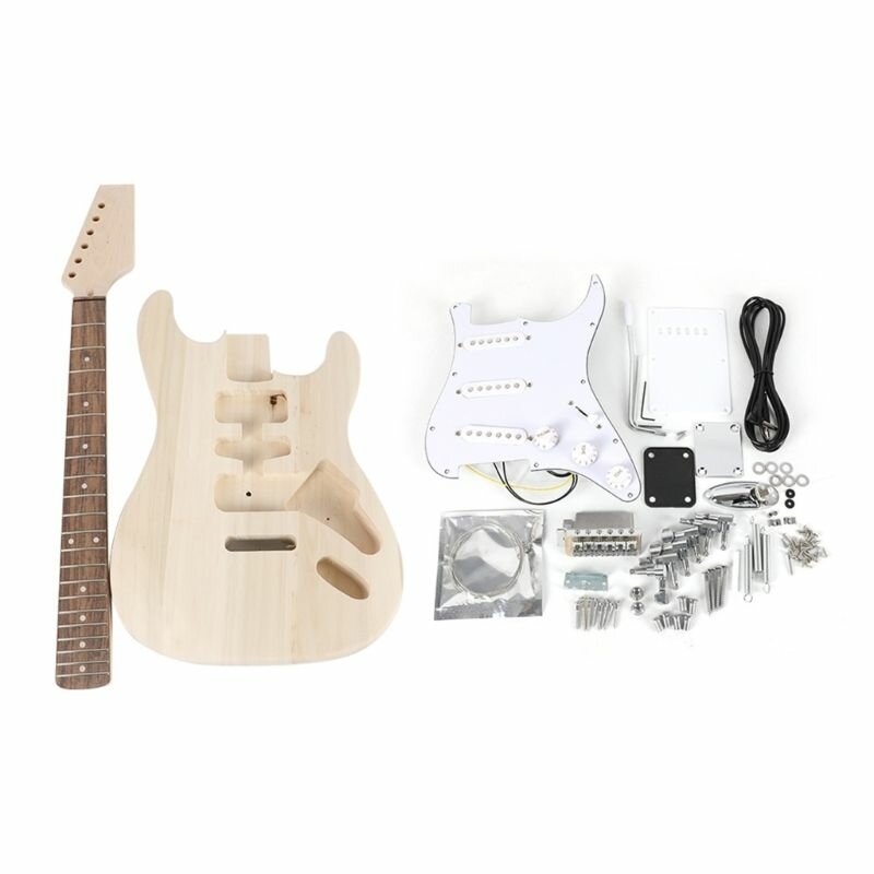 Электрогитара 6 струн с корпусом из красного дерева и грифом из клена