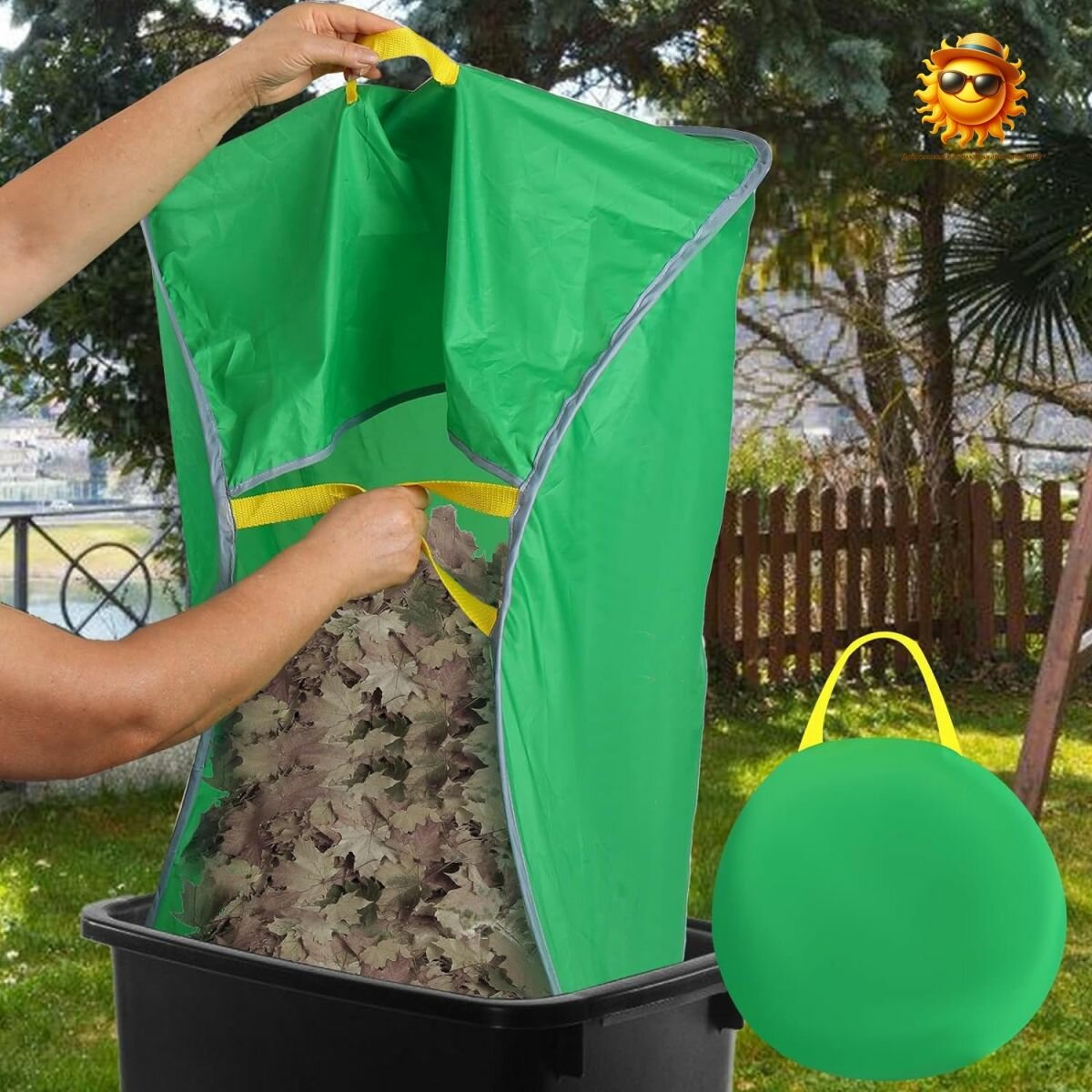 Мешки садовые, Портативный, для сбора листьев, многоразовый