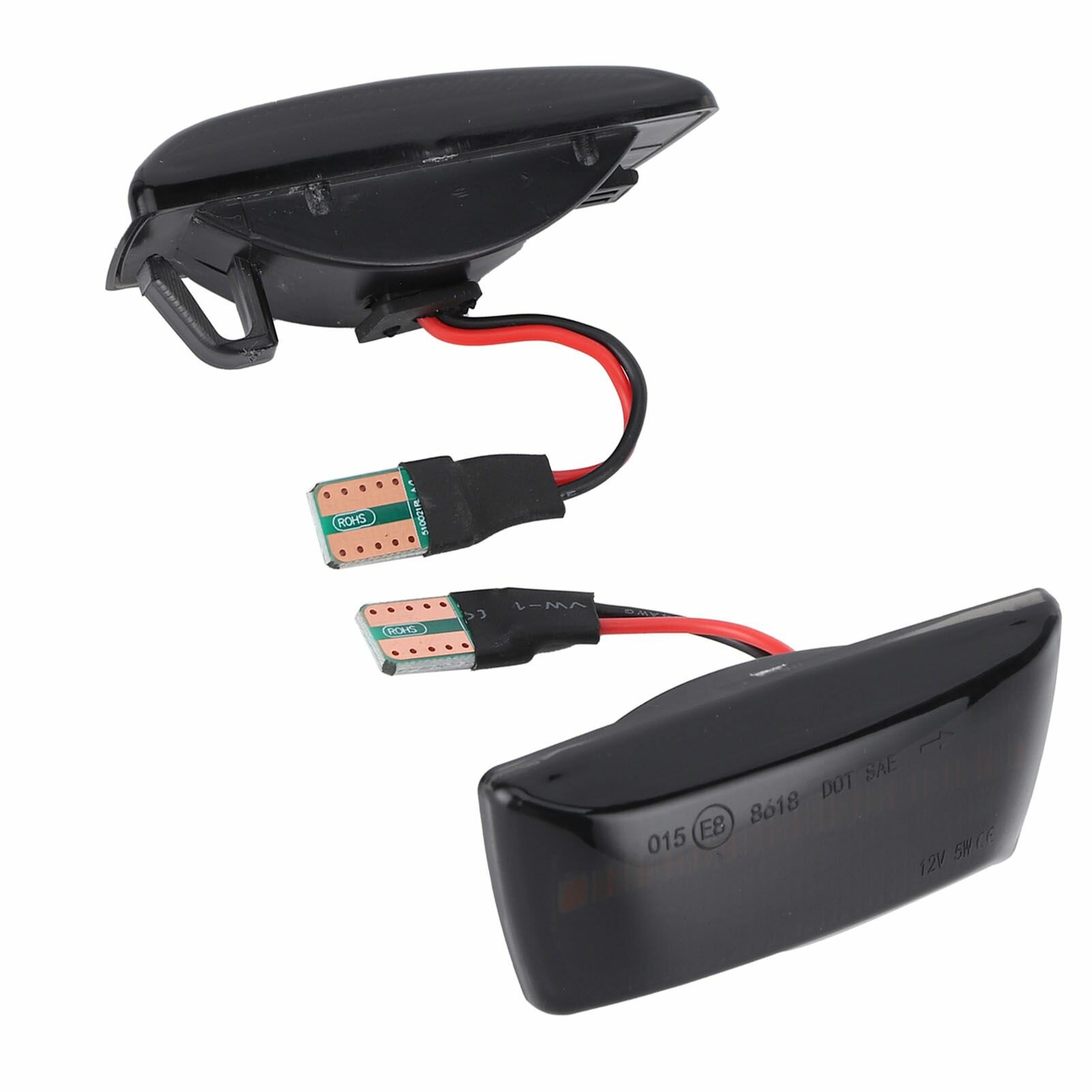 Дымчатый боковой габарит на крыло для Opel Corsa D