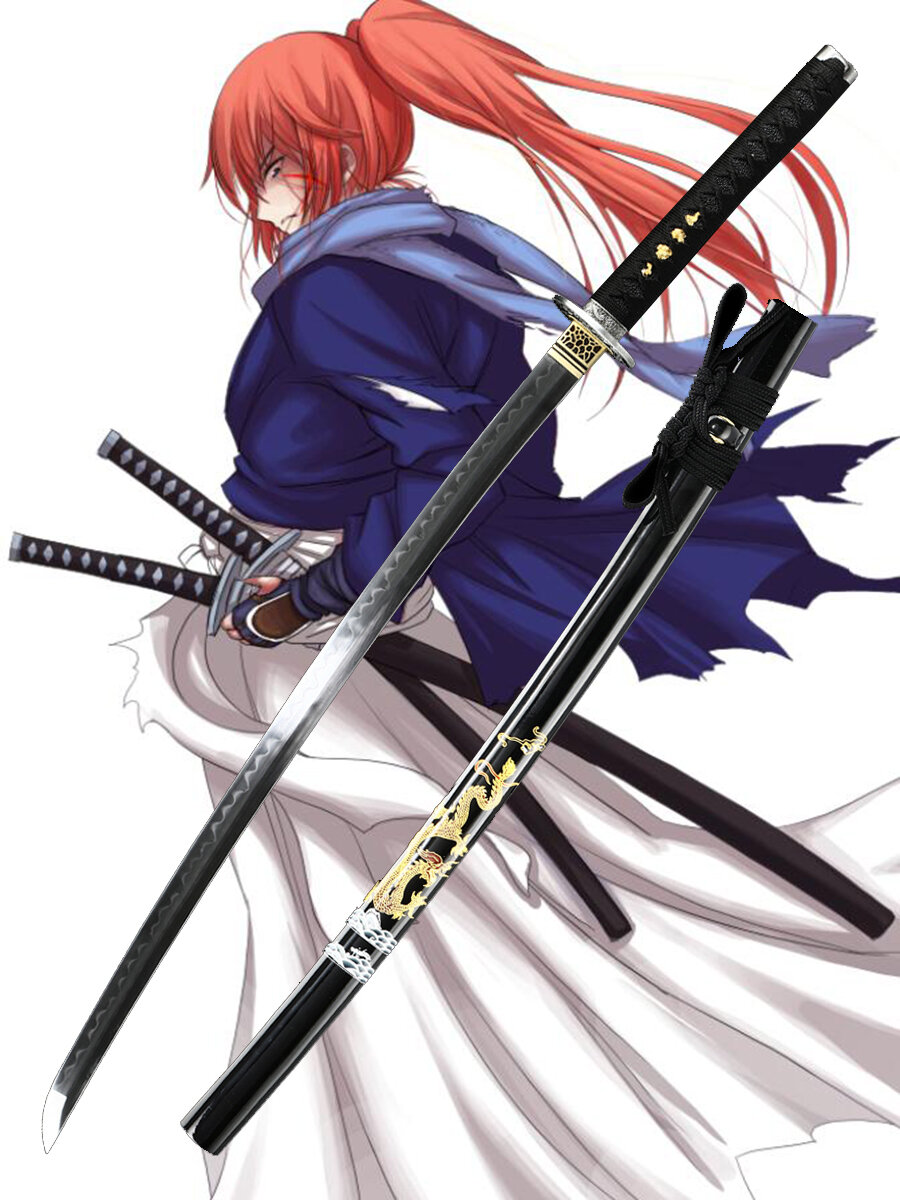 Катана, металлическая катана, драгоценные сувениры, ручная ковка, ретро