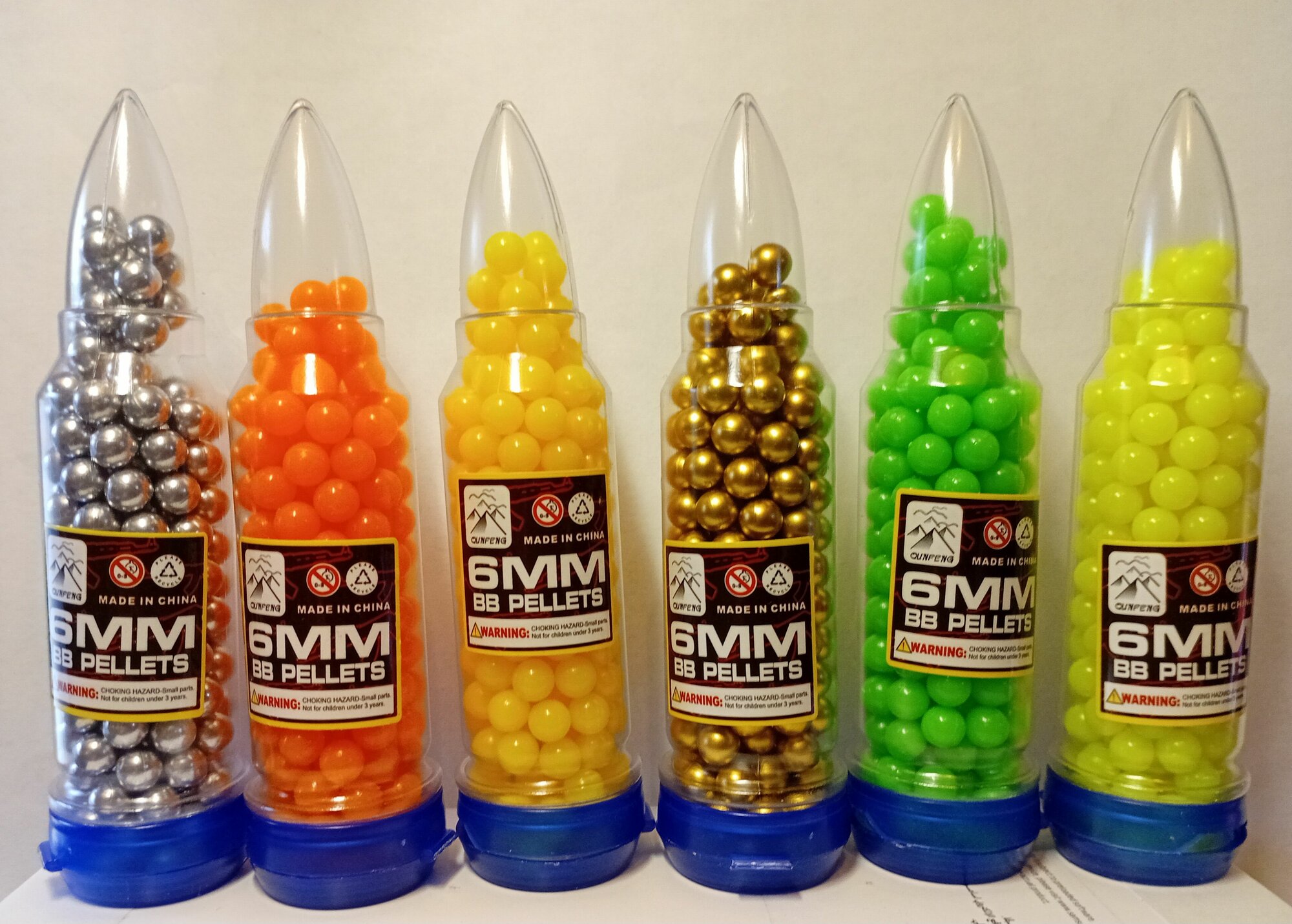 Комплект 6 шт. Пульки в Пуле 6 мм 200 штук. ( 1200 шт. )