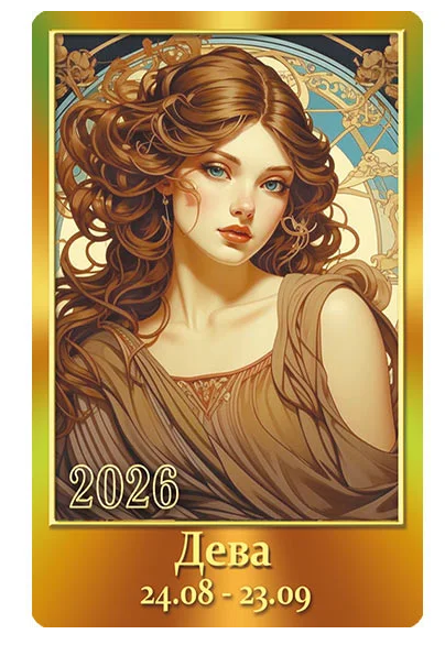 Карманный календарь на 2026 (12 видов знака Зодиака)