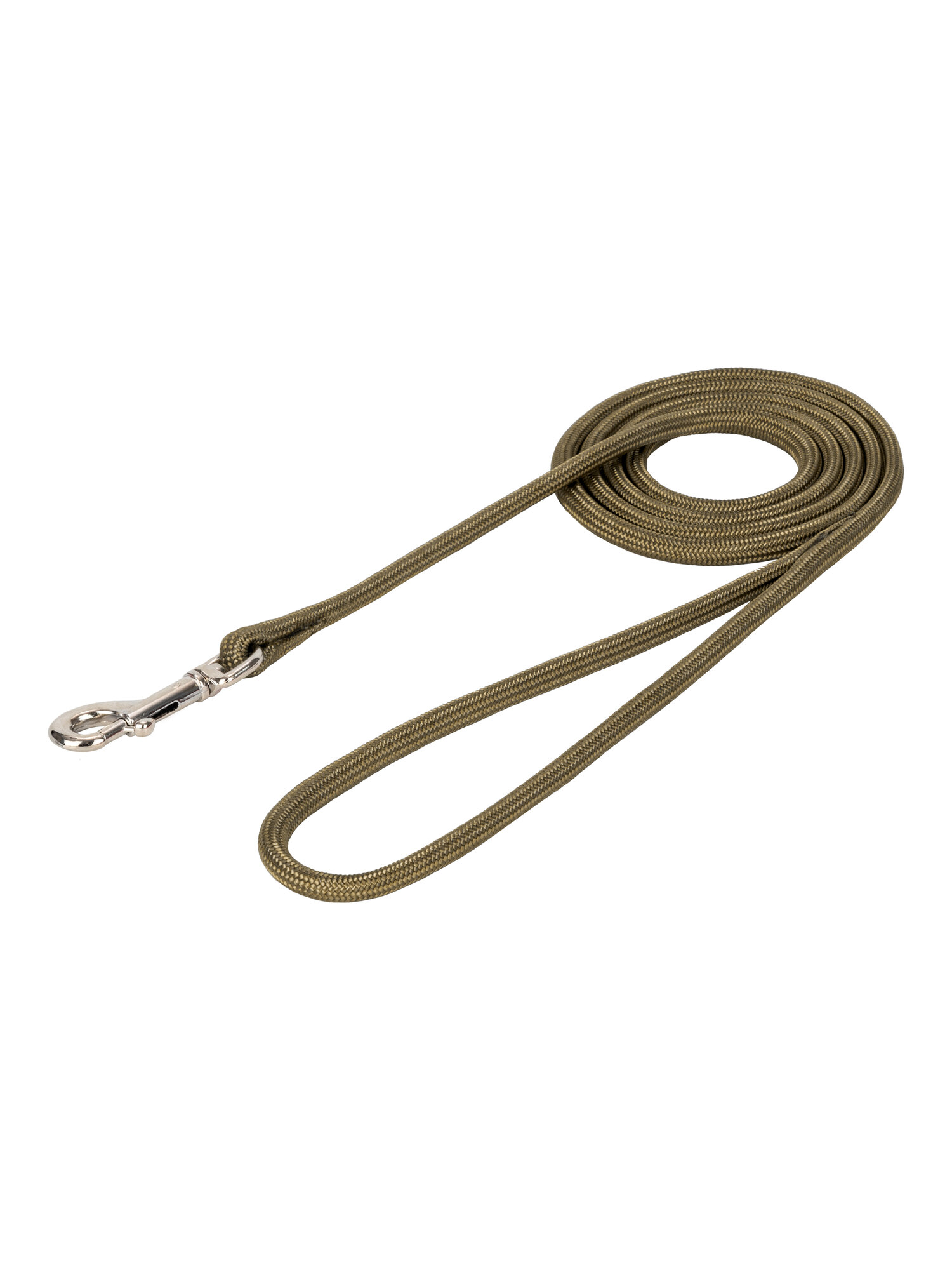 Поводок для собак с карабином ZooOne круглый, ширина 6 мм, длина 130 см, оливковый, 73-0919