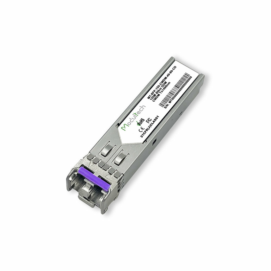 Модуль SFP CWDM 155 Мбит/с, 80 км, 1490 нм, SMF, LC