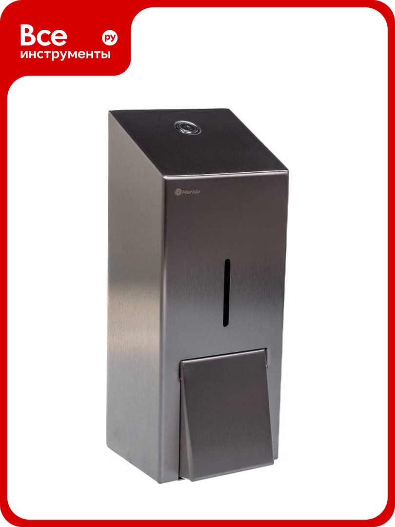 Механический дозатор наливной мыльной пены Merida металлический " STELLA R" MAXI (матовый) 1000 мл DSM107. R для мыла пены