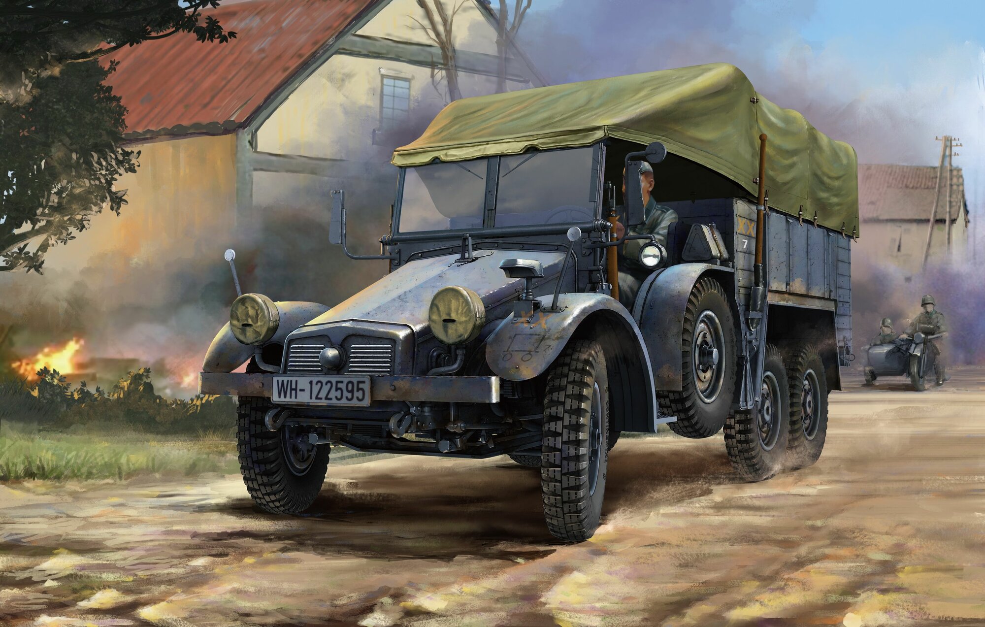 Bronco Model CB35221 1/35, немецкий Крупп Процце Kfz.70 сборная модель перевозчика персонала для коллекции, диорам и выставок