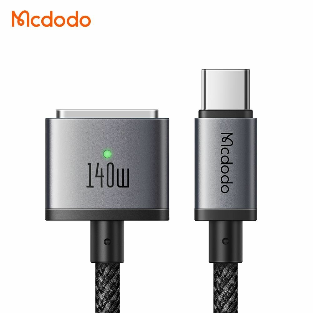 Mcdodo PD 140W USB - C в MagSafe 3 Магнитный кабель Линия питания для светодиодных индикаторов Macbook Pro Air