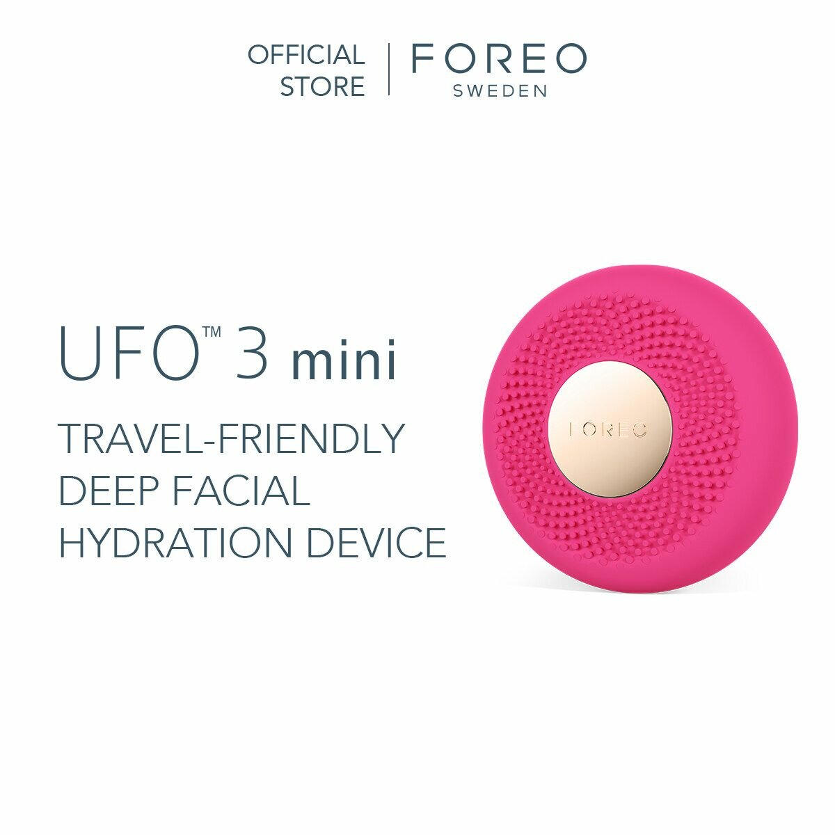 FOREO UFO 3 Mini устройство для ухода за кожей с маской 4-в-1-Beauty instrument Full spectrum LED Deep Tissue NIR и терапия красным светом