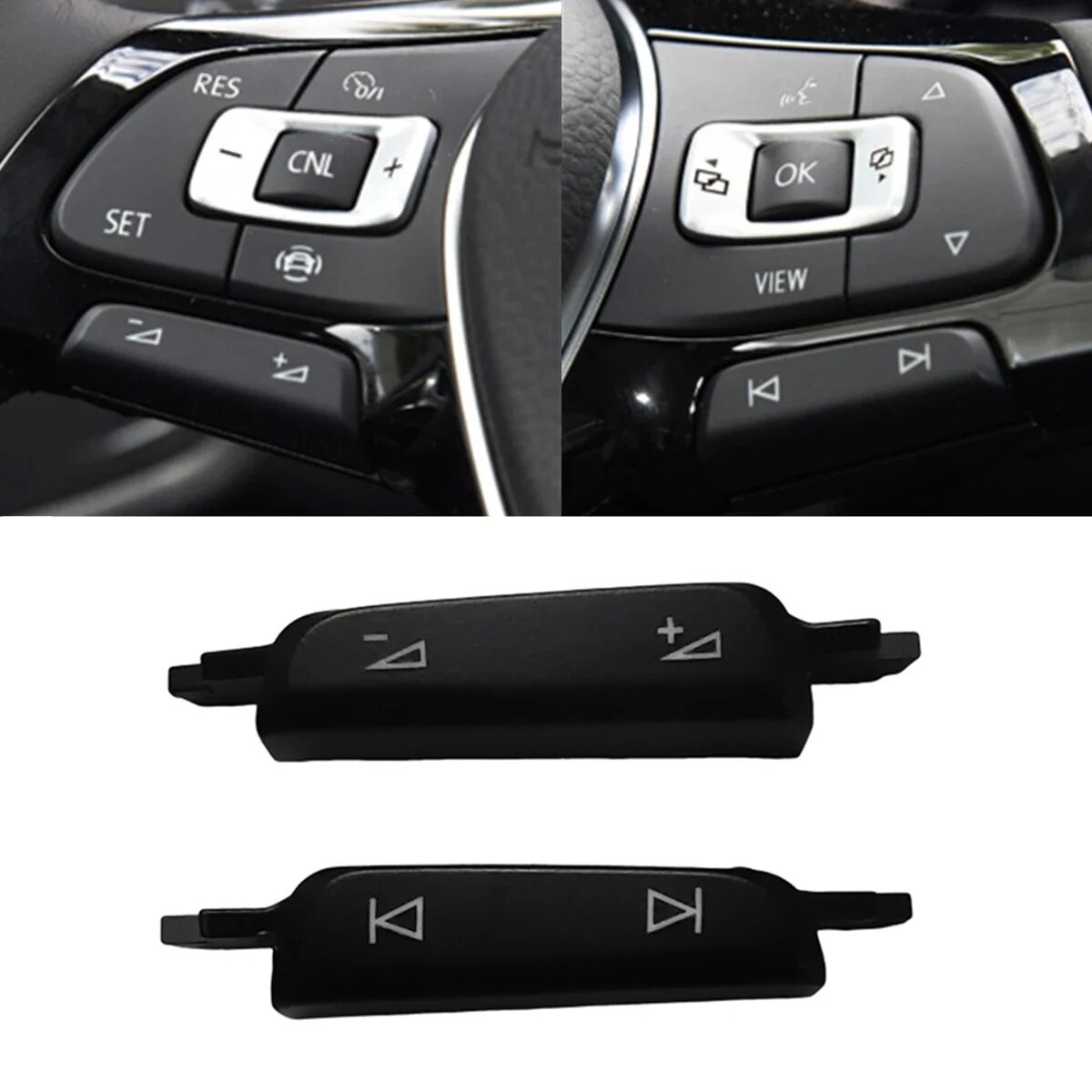 X1/x2 5G 0959442 5G 0959442 К 5Г 0959442 AA для VW Golf 7 7,5 MK7 Jetta A7 Passat B8 Tiguan, многофункциональная крышка кнопки на руле 1Pair