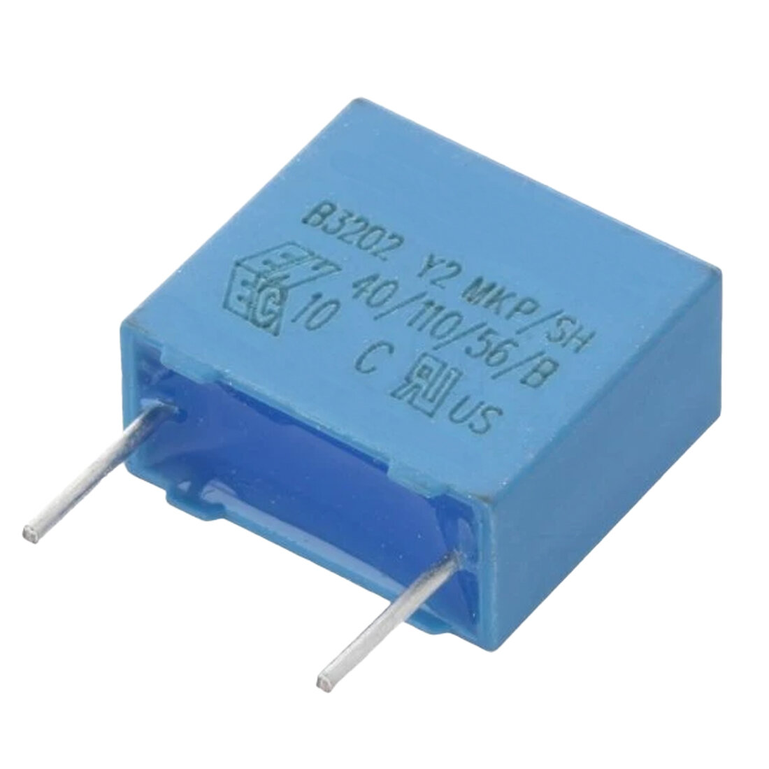 Y2 конденсатор 2.2 нФ 300 В (AC) (B32021A3222K), шаг контактов 10 мм, 1 шт.