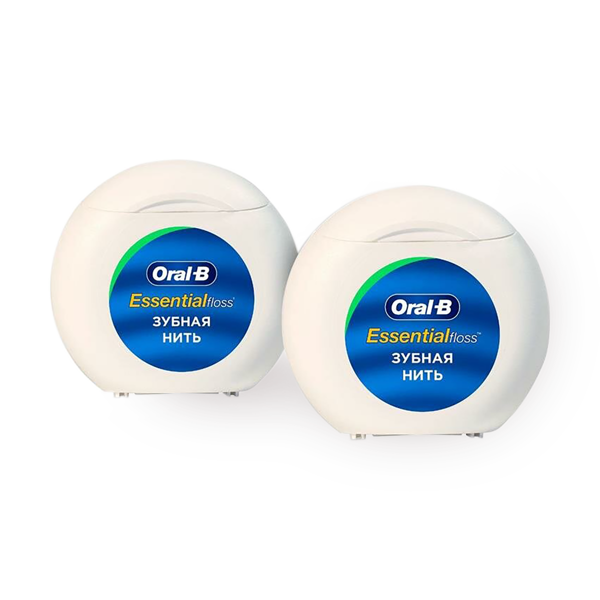 Зубная нить Oral-B EssentialFloss, вощеная, со вкусом мяты, 50 м