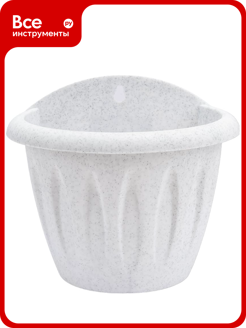 Настенное кашпо Martika Фелиция мрамор, 16 см С120М