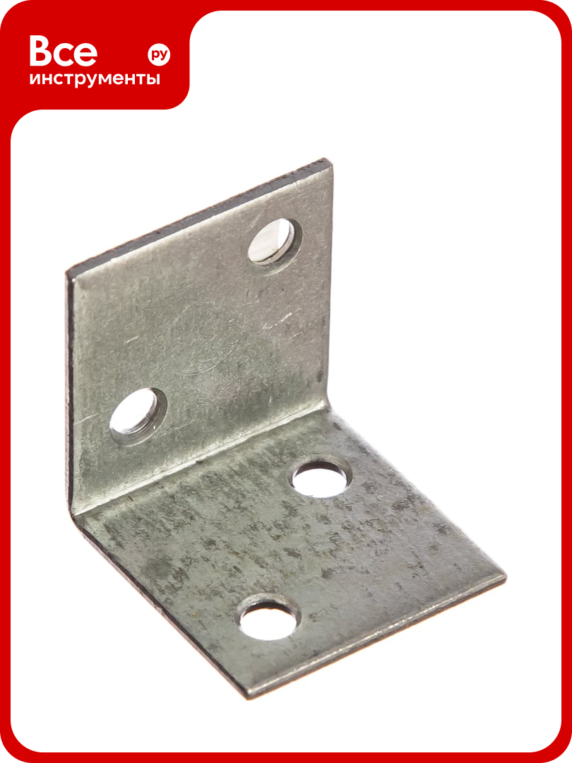 Мебельный широкий уголок ЗУБР УМШ-1.5 25х25х25 х 1.5мм белый цинк 31034-25