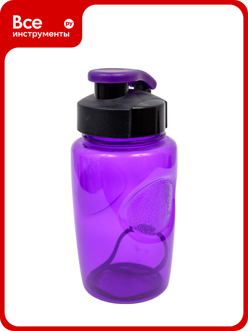 Бутылка для воды и напитков WOWBOTTLES FITNESS анатомической формы 350мл, фиолетовый КК0379, безопасных материалов