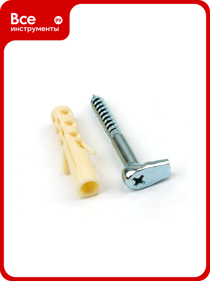 Крюк-шуруп европартнер L-обр. Zn d5,1хL40 мм, под крест. 13 3004 1 2 шт