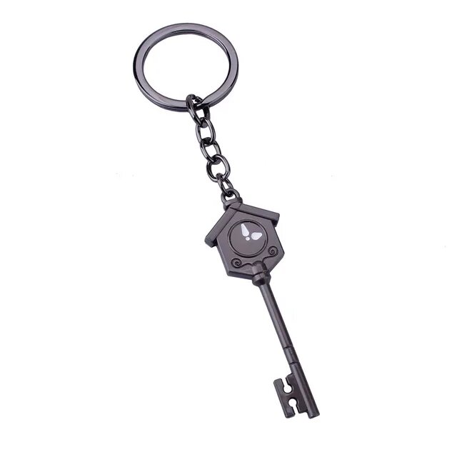 Брелок для ключей «Люси Зодиак» для мужчин и женщин, металлическая эмалированная цепочка для ключей с 12 созвездиями, с волшебным призраком, знаком зодиака, кольцо для ключей, ювелирные изделия для фанатов