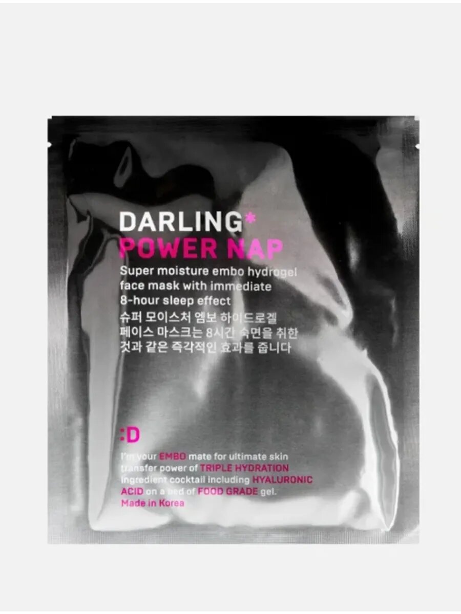 Суперувлажняющая гидрогелевая маска с эффектом моментального восстановления DARLING* power nap super moisture embo hydrogel mask