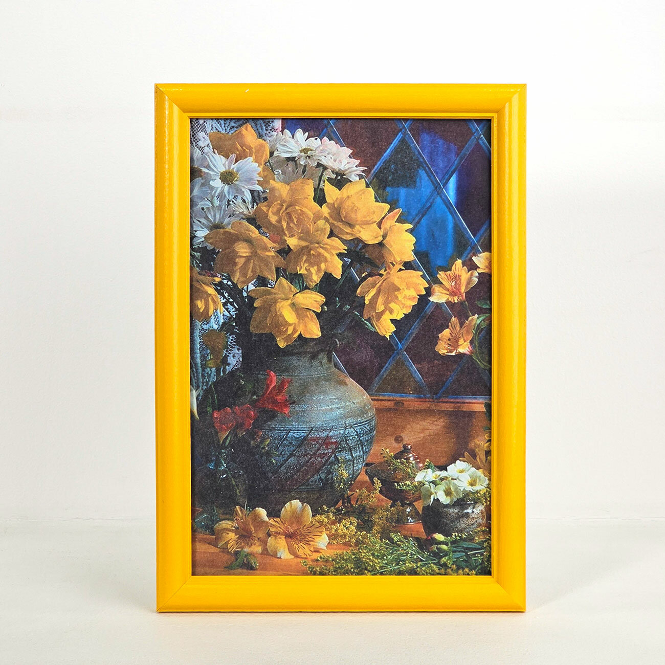 Фоторамка 20x30, дерево/стекло, жёлтый (801150) круглый профиль 22 мм