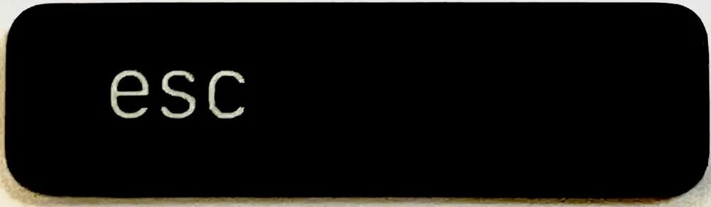 Клавиша, кнопка "Esc" для MacBook Air 13, 15 / MacBook Pro 13, 14, 16, M1 M2 M3 M4 2020-2025, Европейская раскладка-UK/Американская расклада-US, Цвет: Черный