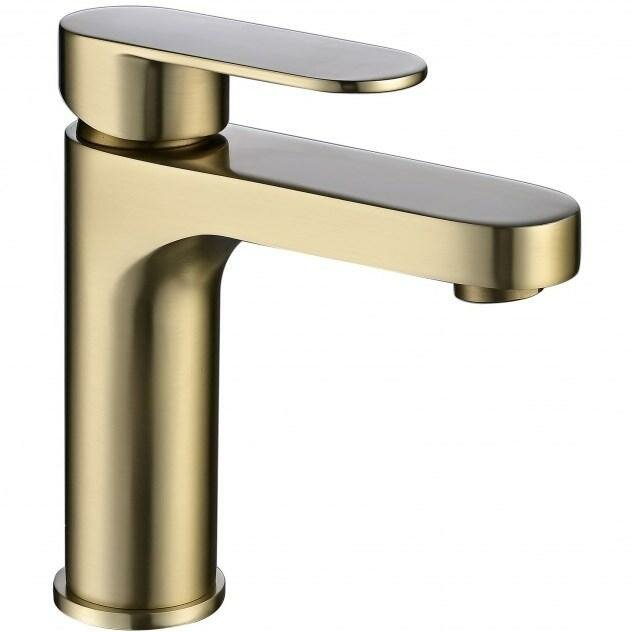 Смеситель для раковины Grocenberg GB1011MG Золото матовое, современный стиль