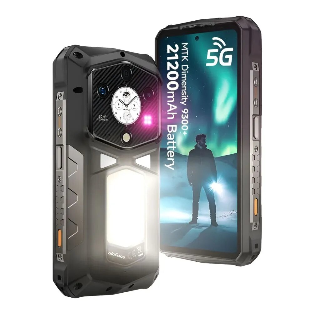 Смартфон Ulefone Armor 29 Ultra 5G , 16G/1ТБ,21200 мАч, 6,67',