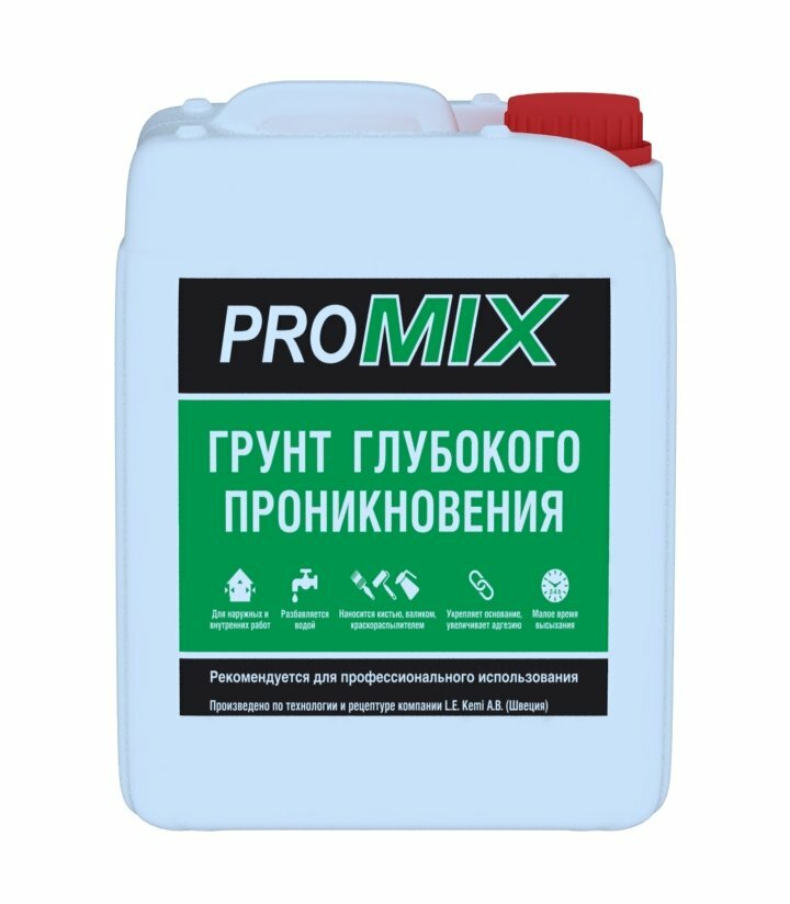 Promix Грунтовка Адгезионная, Глубокого проникновения 10 л