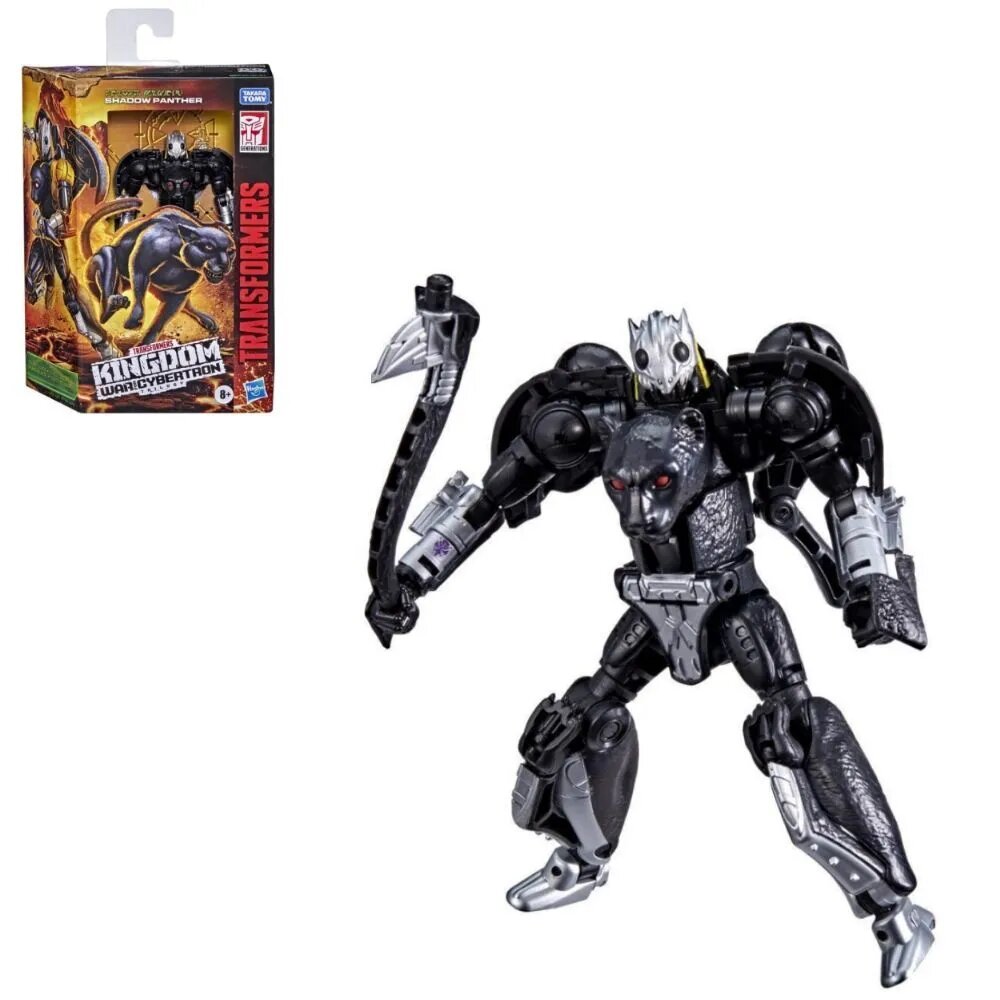 Hasbro Игрушки-трансформеры Generations War for Cybertron: Kingdom Deluxe Фигурка теневой пантеры WFC-K31 - от 8 лет, 5,5 дюймов F0681