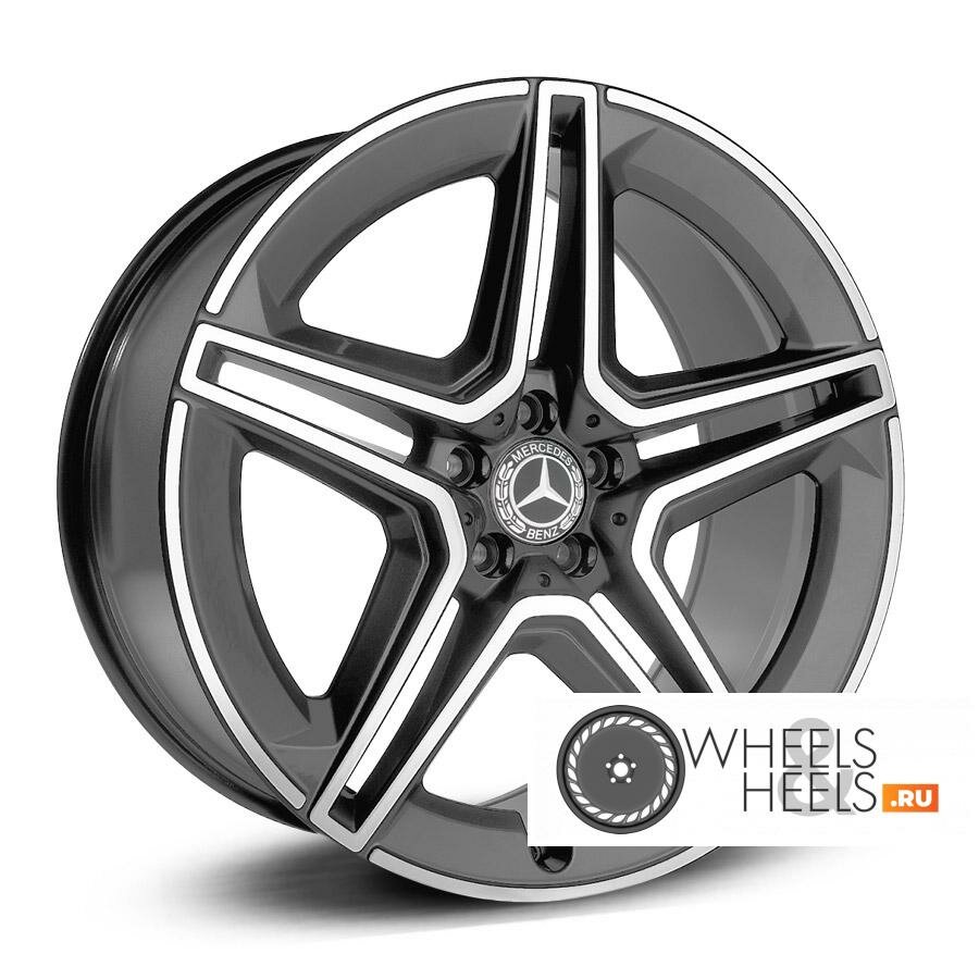 Диск автомобильный литой RPLC Me83 21x10 5x112 et45 dia66.6 Антрацитовый с полированной лицевой поверхностью