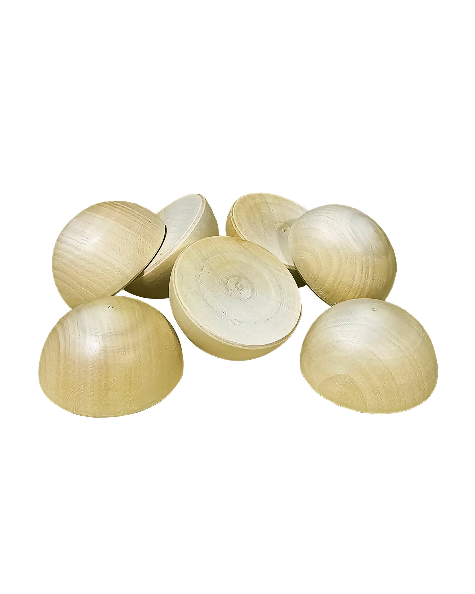 Полусфера 50*d 100мм, деревянная заготовка, набор 2шт