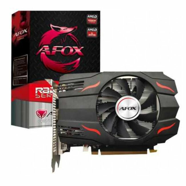 Видеокарта AFOX Radeon RX 550 4096Mb (AFRX550-4096D5H4-V4) - PCI Express 3.0/3.1 x16, 4 ГБ, GDDR5, 128 бит, DisplayPort, DVI, HDMI, GPU 1071 МГц