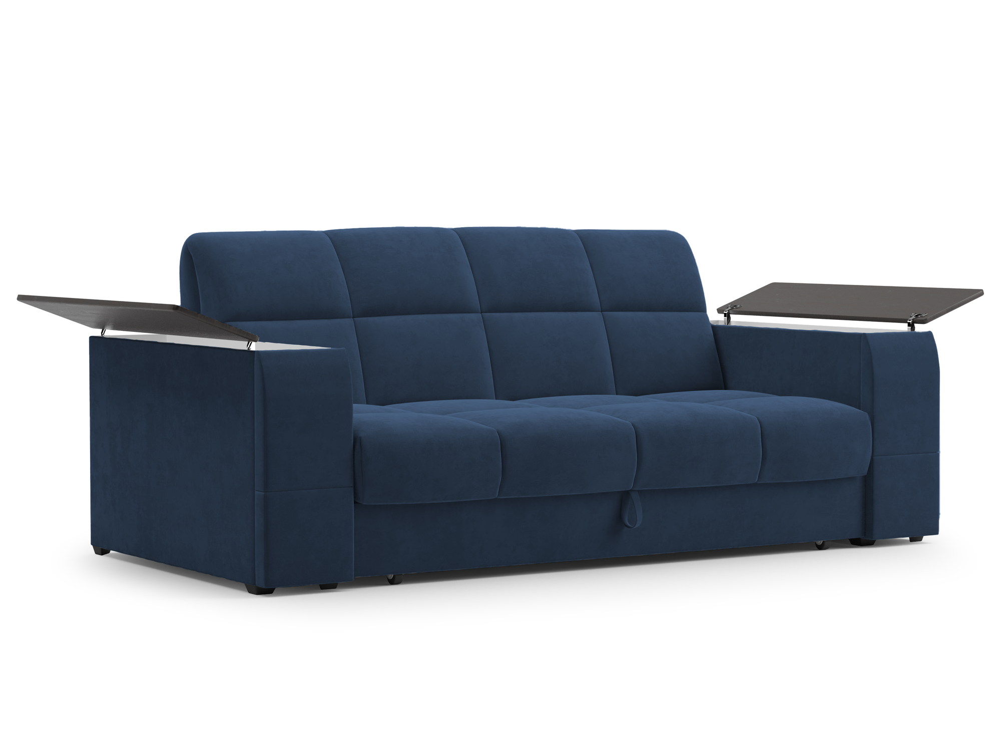 Диван-кровать Флай, аккордеон, ортопедическое основание, подлокотники короб+короб, 160*200, съемный чехол, велюр.