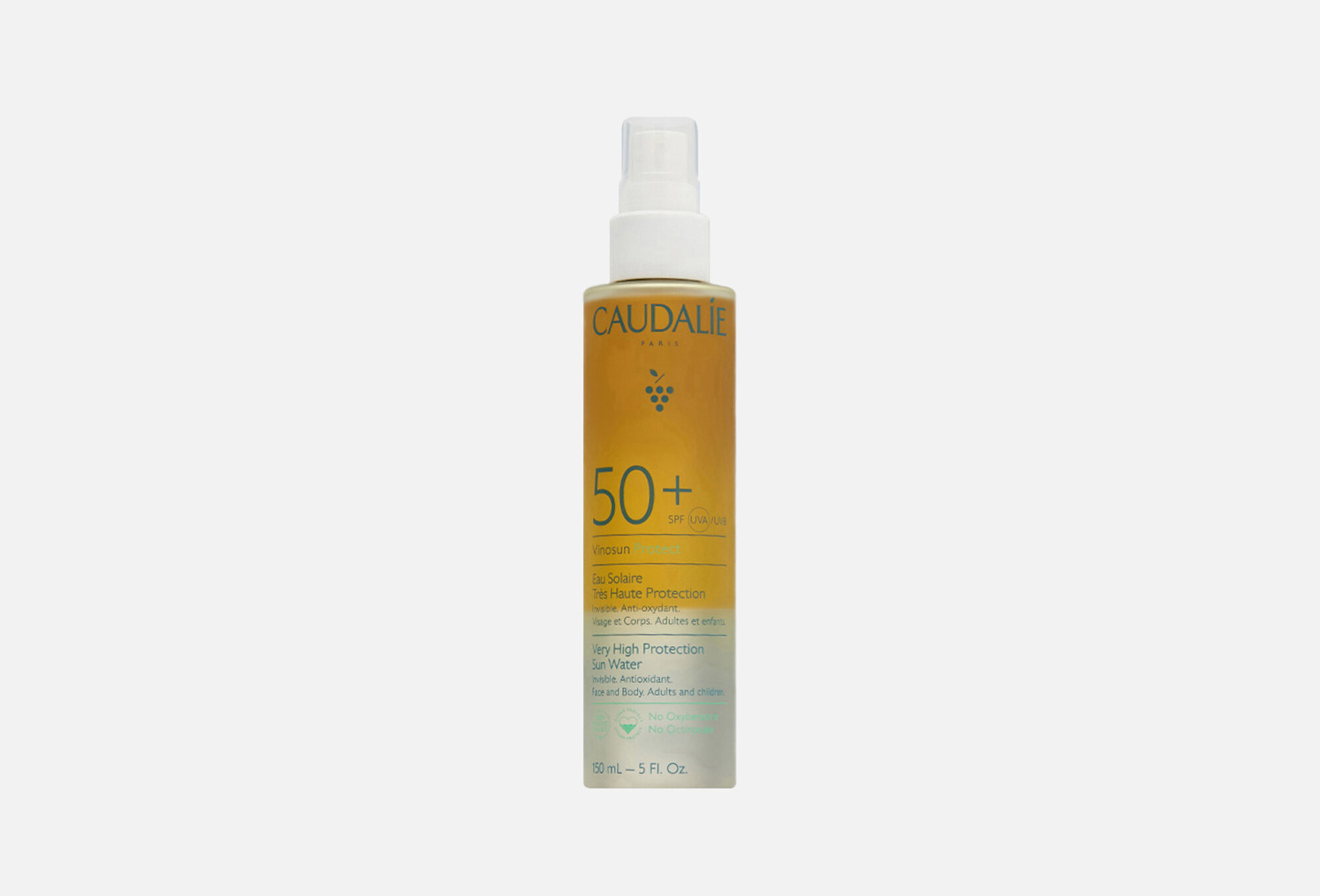 Солнцезащитная вода-спрей CAUDALIE Vinosun Very High Protection Water SPF50 150 мл