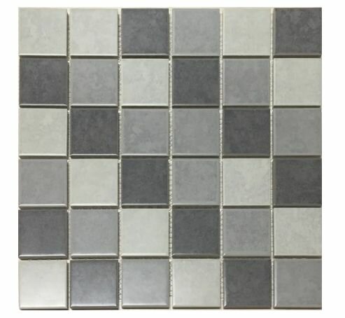 Мозаика керамическая KREAFORTA серый микс 300x300x6 мм
